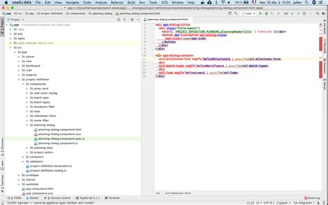 issue with angular html templates being mistaken for