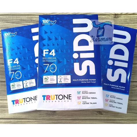 Jual Kertas Hvs Sidu F4 70gr Shopee Indonesia
