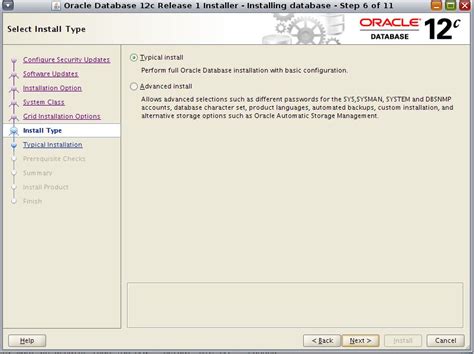 step by step installing oracle 12c database on oracle virtual machine