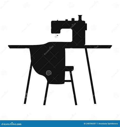 Vector Hand Drawn Silhouette Illustration Stock Vector Illustration