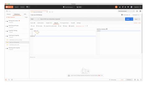 testing graphql api testproject