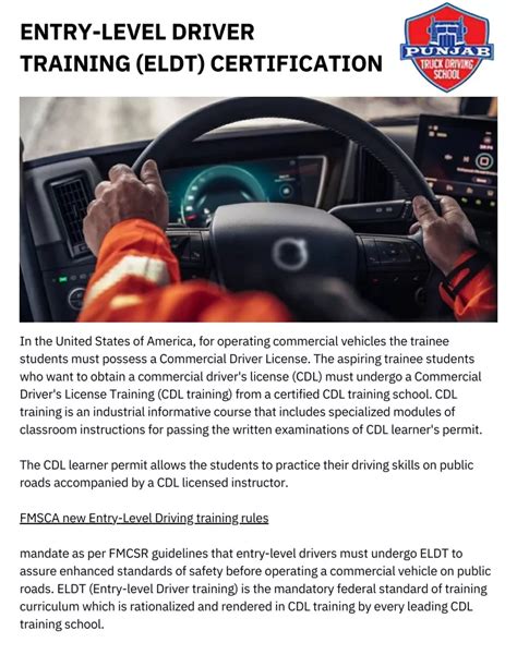 Ppt Entry Level Driver Training Certification Process Explained