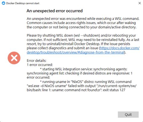 docker desktop integration fails nativesystemd · issue 235 · nix