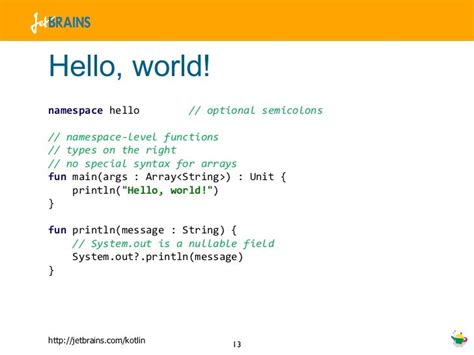 the kotlin programming language