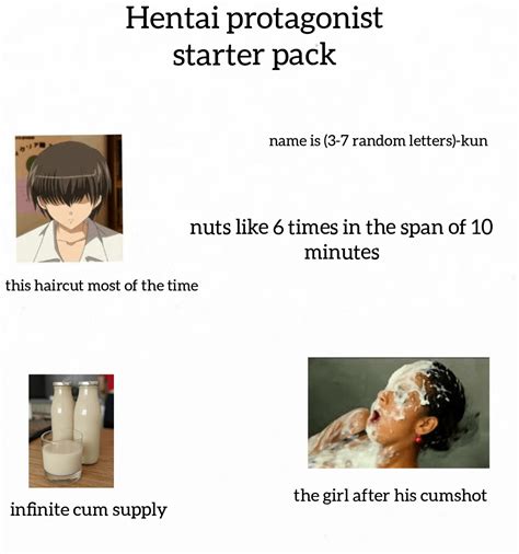 The Hentai Protagonist Starter Pack R Starterpacks