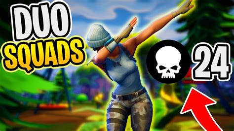 24 Kill Duo Squads In Fortnite Battle Royale Fortnite Gameplay Youtube