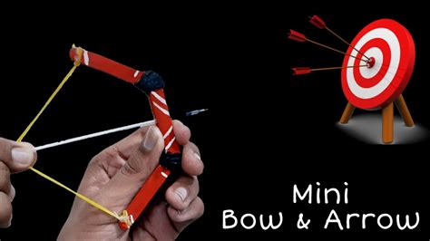 Mini Bow And Arrow Diy Super Fast Arrow Popstick Bow And Arrow Youtube