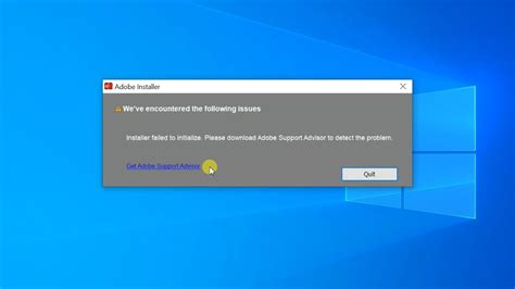 how to fix adobe installer error installer failed to initialize