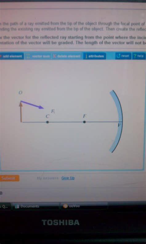 Solved Trace The Path Of A Ray Emitted From The Tip Of The