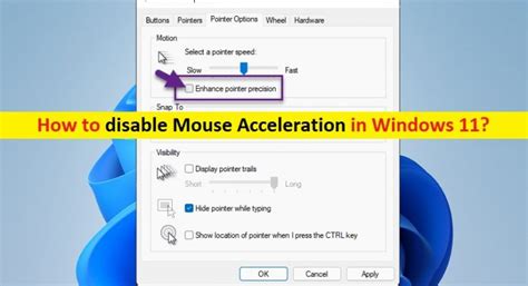 comment désactiver l accélération de la souris dans windows 11 [Étapes