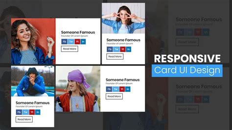 responsive user card ui design our team section using html css