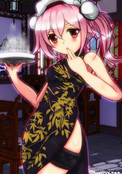 Safebooru 1girl Alternate Costume Axtmrc Beret China Dress Chinese