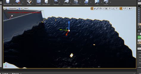 weird mesh artifacts in water shader with gerstner waves r unrealengine
