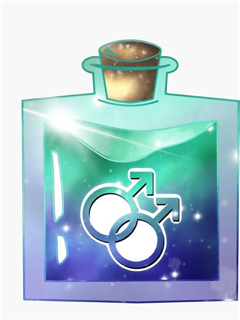 Gay Love Potion Cologne Bottle Sticker For Sale By Mwstickers Redbubble