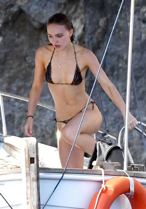Lily Rose Depp In Bikini On Vacation In Capri 09 07 2019 Hawtcelebs