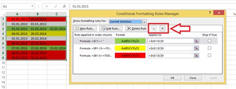 [solved] excel conditional formatting conflicting rules vba excel