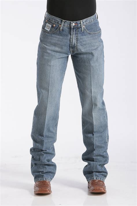 Cinch Jeans Mens Relaxed Fit White Label Jeans Medium Stonewash