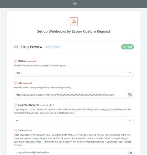 how do i format a curl command to work with zapier webhooks stack