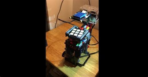 raspberry pi lego solve a rubiks cube together slashgear