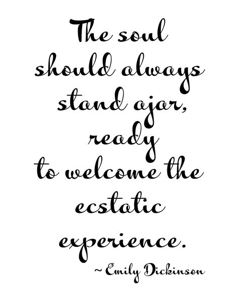Emily Dickinson Inspirational Quote Printable The Soul Etsy