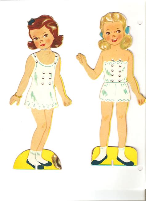 Miss Missy Paper Dolls Dolls With Lace On Clothes