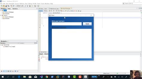 java tcp client server chat applications youtube