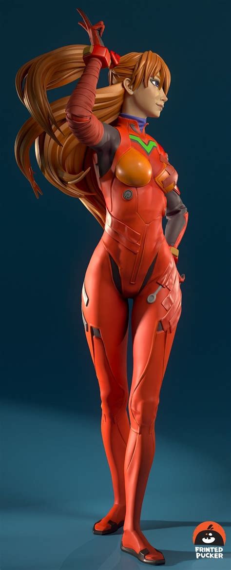 Asuka Langley 3d Model 3d Printable Cgtrader