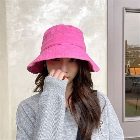 Cocopeaunts Denim Bucket Hats For Women Spring Summer Wide Brim Sun