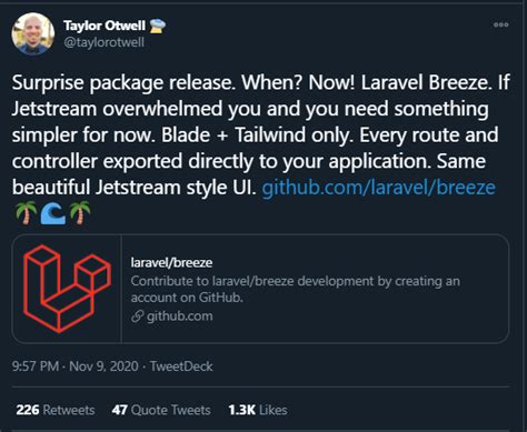laravel authentication with breeze example