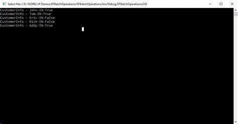 entity framework batch insert update delete operations