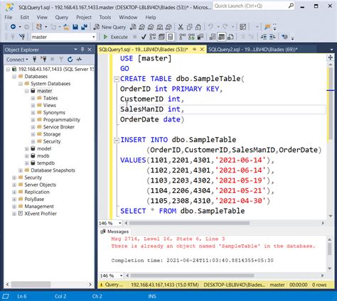 t sql create table drop if exists