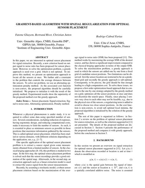 pdf gradient based algorithm with spatial regularization for optimal
