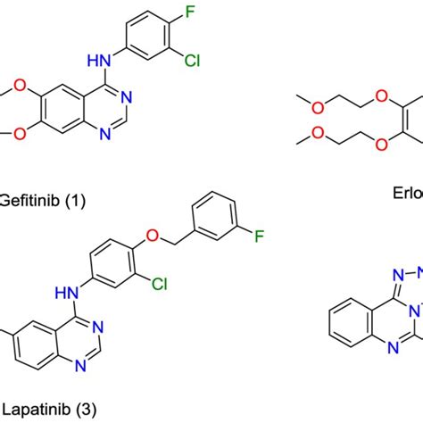 Structures Of Some Anticancer Agents Containing Quinazoline And