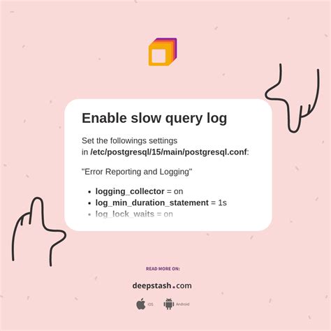 enable slow query log deepstash