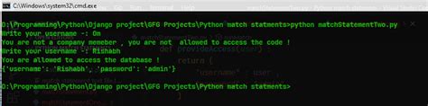 Python Match Case Statement Geeksforgeeks