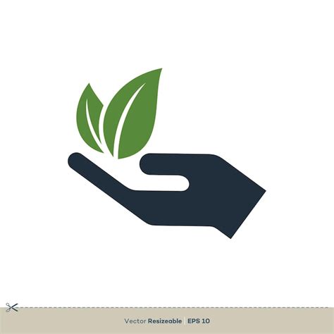 Modèle De Logo Vectoriel Dicône Décologie Conception Dillustration
