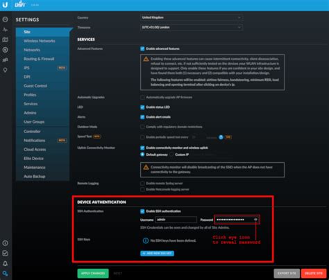 what is the default username and password for unifi access points