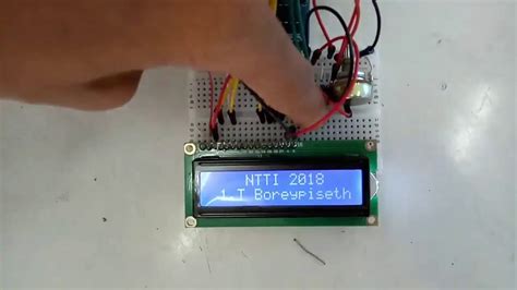 lcd 16x2 display automatic scroll text in arduino youtube