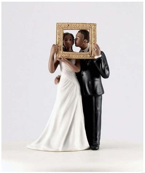 16 Black Couple Wedding Cake Toppers To Personalize Your Cake Weddingwire