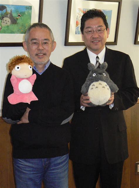 2008年2月、スタジオジブリの新社長に就任した星野康二氏（右）、左は鈴木敏夫代表取締役プロデューサー ― スポニチ Sponichi