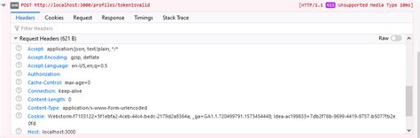 reactjs 415 unsupported media type on frontend react js stack overflow
