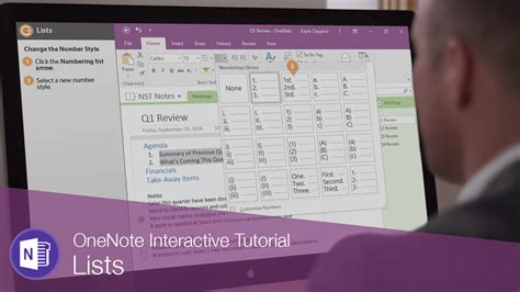 lists customguide