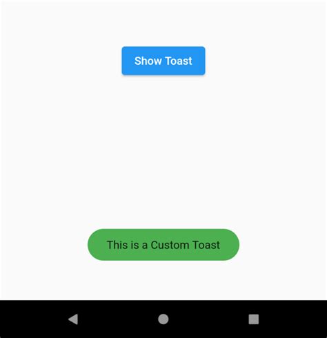 flutter toast message example tutorial
