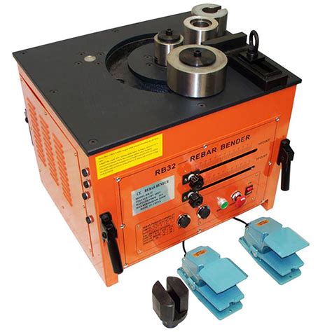 Rebar Bender Electric Hydraulic 32mm 1¼” 10 Heavy Duty W Two Foot