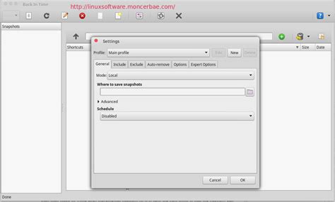 create backup with back in time linux backup solution