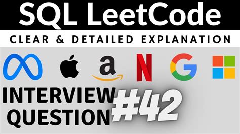 leetcode 2026 interview sql question with detailed explanation