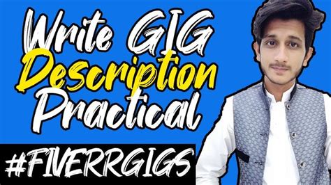how to create gig on fiverr write best description for