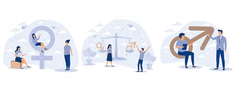 Premium Vector Gender Equality Concept Female And Male Gender Sign