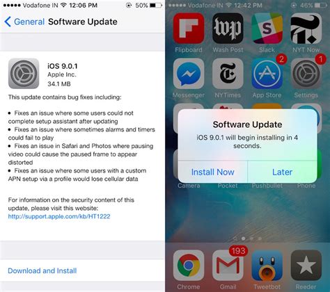 ios 9 0 1 update brings fix for slide to upgrade and other bugs
